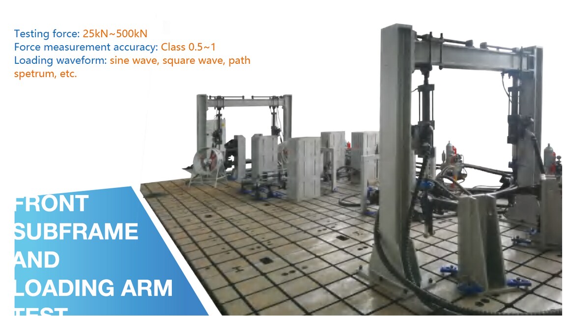 HANNOVER MESSE Product 2024: Front subframe and loading arm test ...