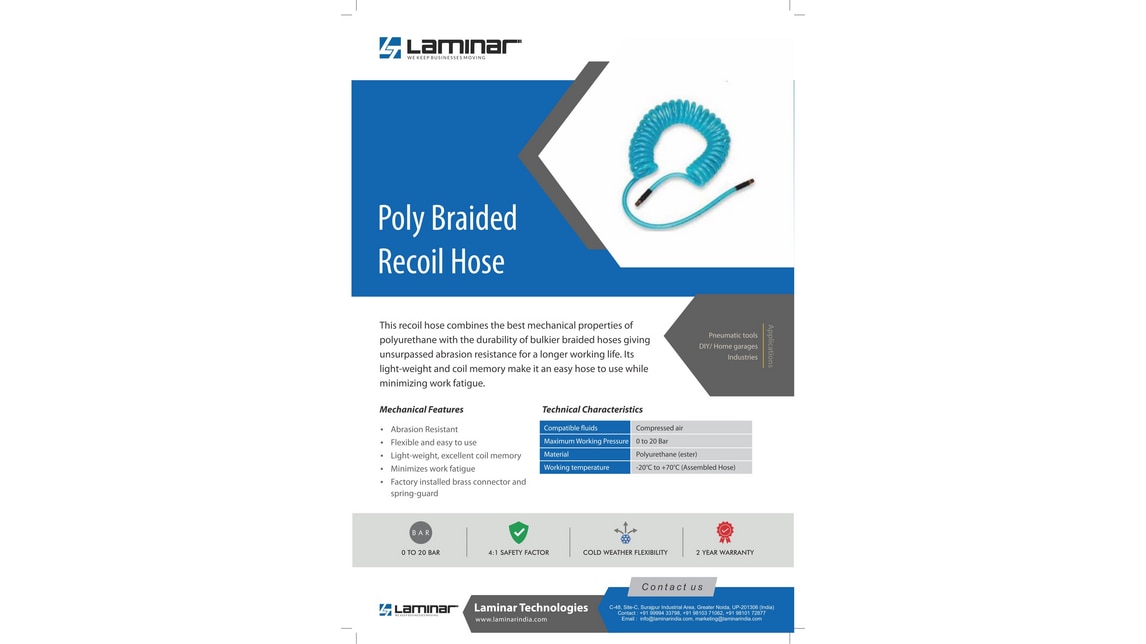 HANNOVER MESSE Produkt 2024: Poly Braided Recoil Hose (M/S Laminar ...