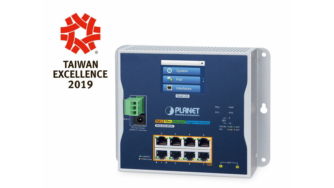 HANNOVER MESSE Produkt 2025: L2+ PoE + 2.5G SFP Switch with Touch LCD ...